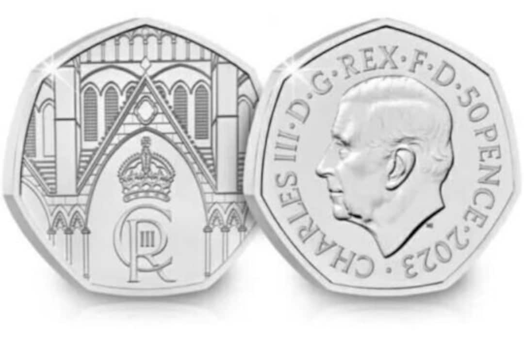 New 50p King Charles 3 2023 Coronation Coin, Issued 10 August 2023-from Sealed Bags From Royal ...
