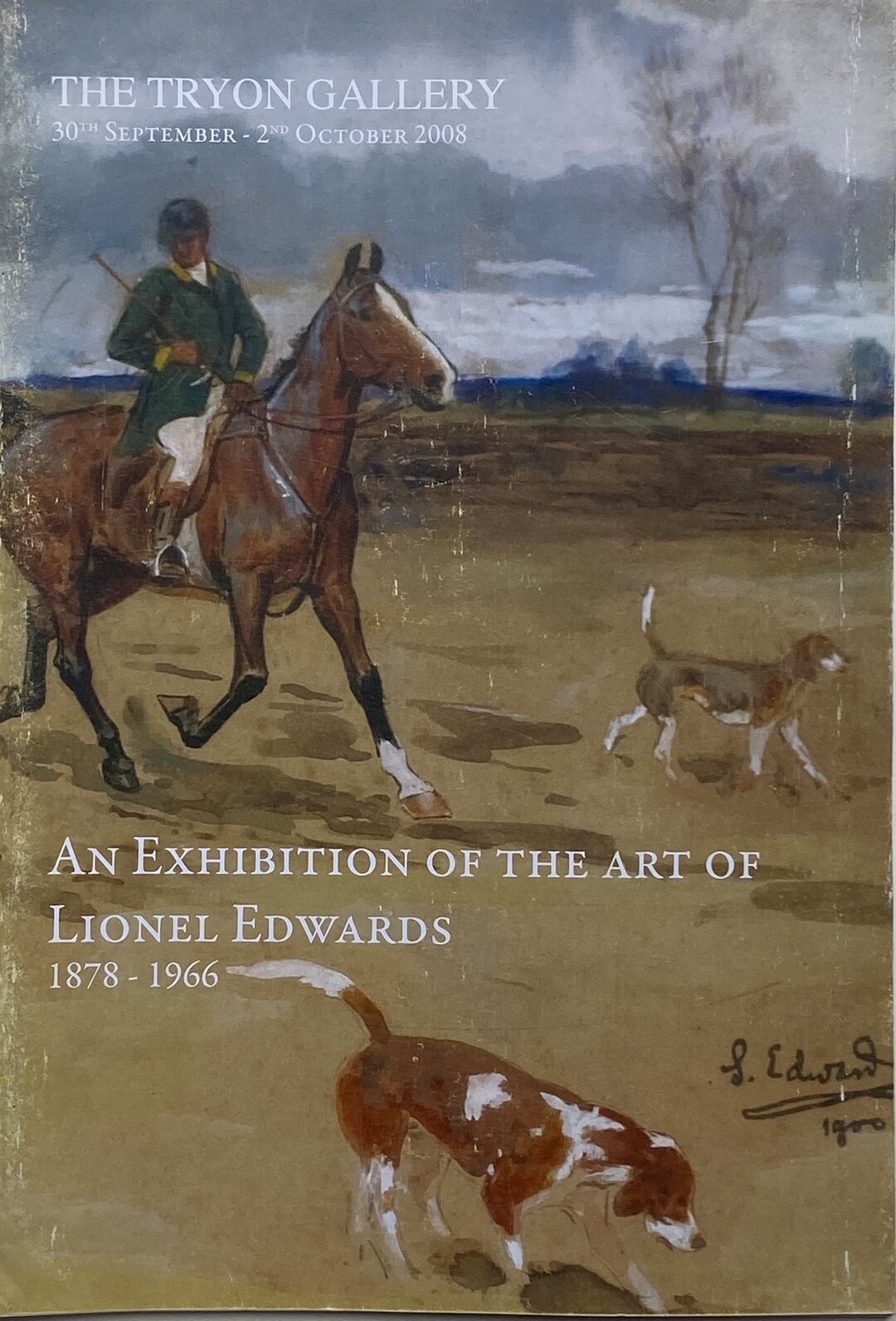 Lionel Edwards (1878-1966) Art Exhibition Catalogue the Tryon Gallery ...