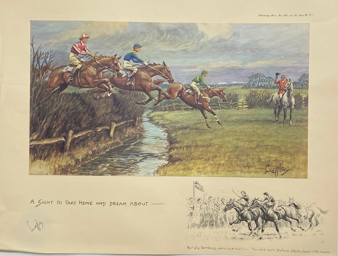 Pencil Signed Snaffles Print A Sight to Take Home and Dream About ...