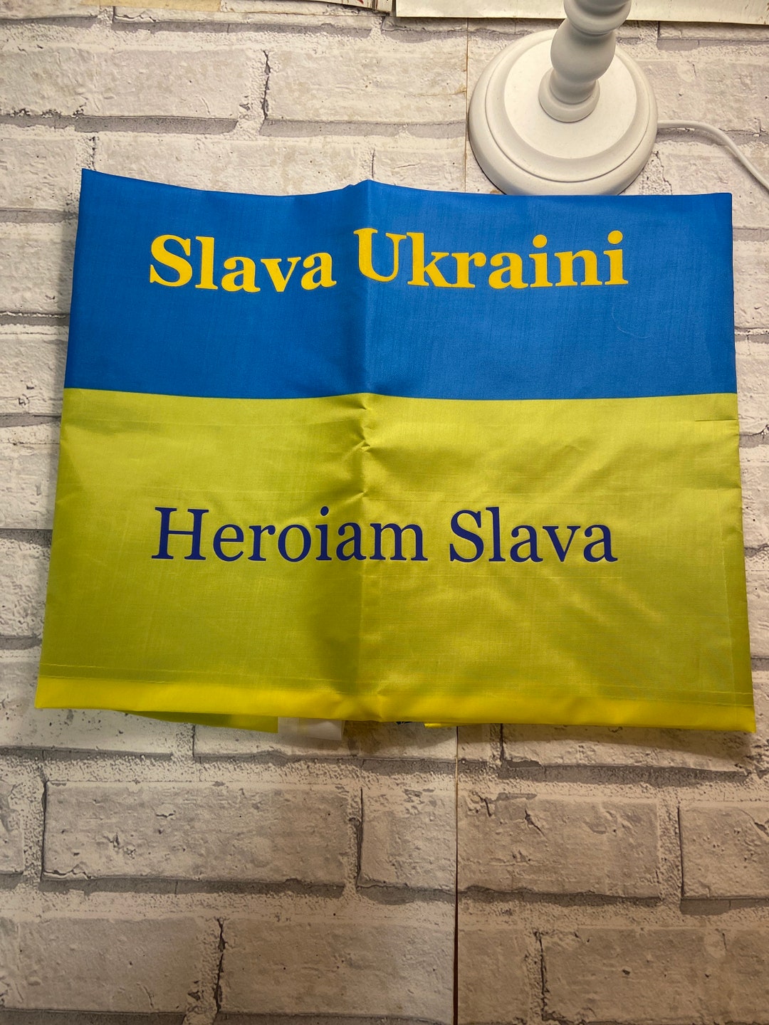 Ukraine Flag - Slava Ukraini - Heroiam Slava - 5x3 Foot Flag. Printed ...