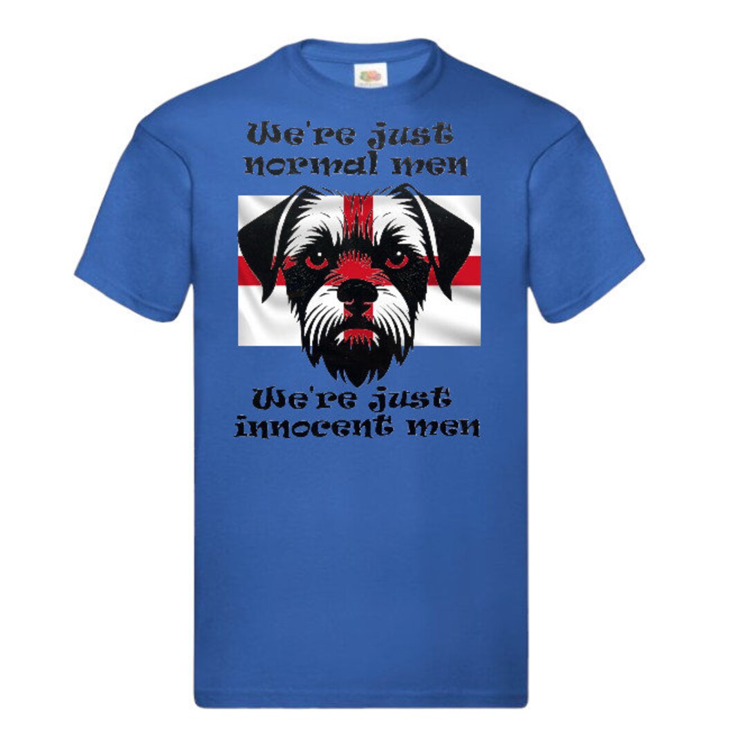 England Flag Football Slogan We're Just Normal Men, Innocent Men ...