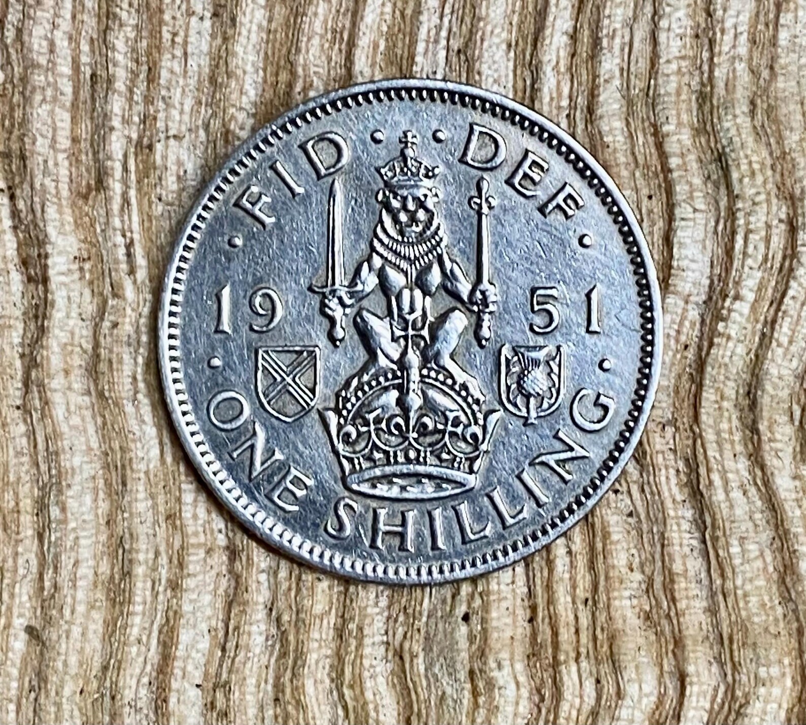 1951 George VI Scottish Shilling. Fine Condition. Sealed Capsule. UK ...
