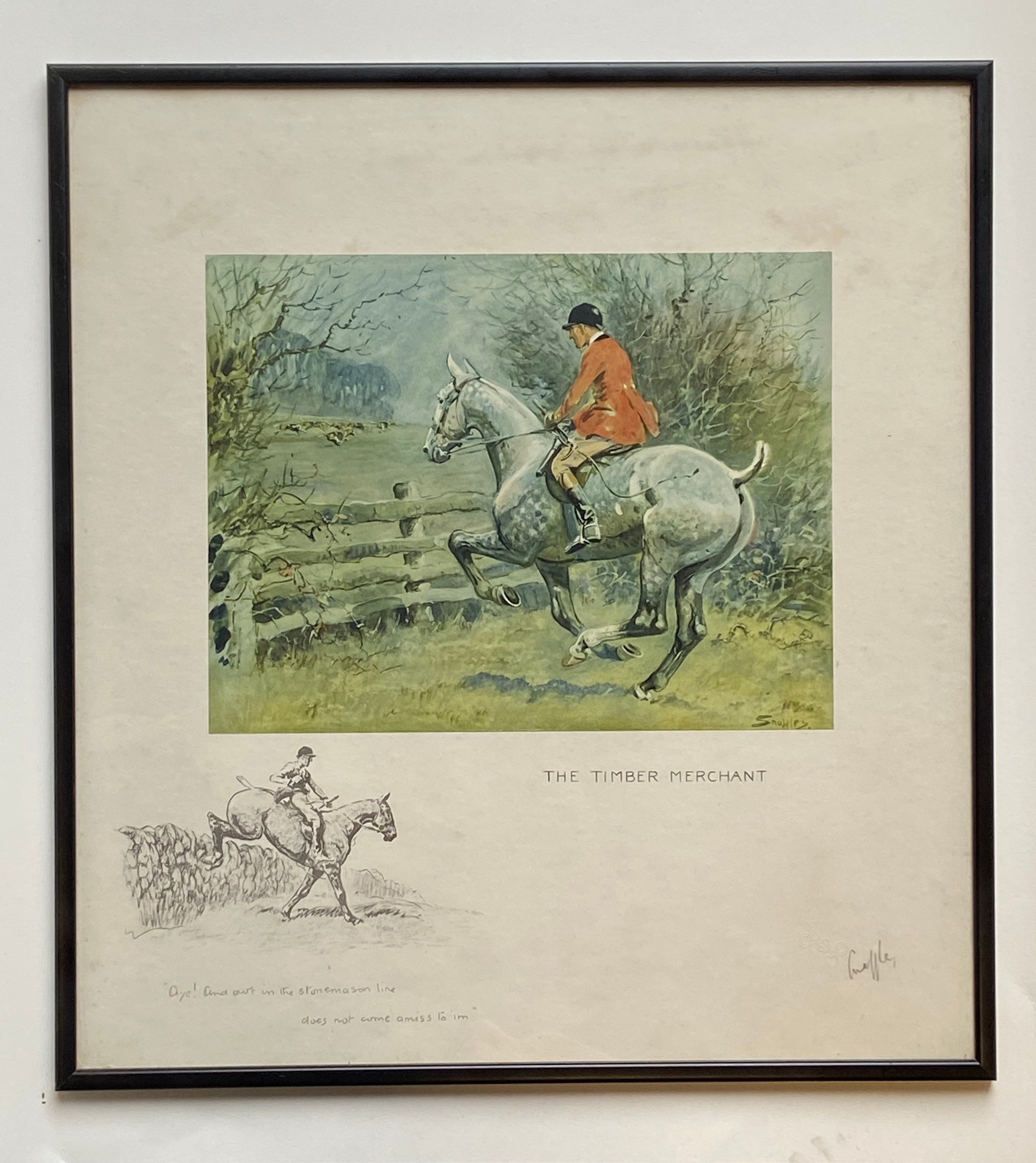 The Timber Merchant by Snaffles original print signed & Embossed c.1930 ...