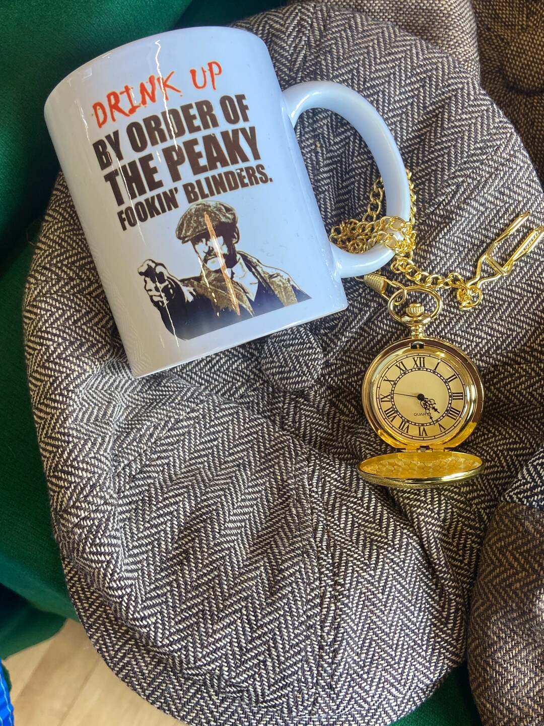 Peaky Blinders Cap, Pocket Watch, and Mug - Set (3) - Etsy