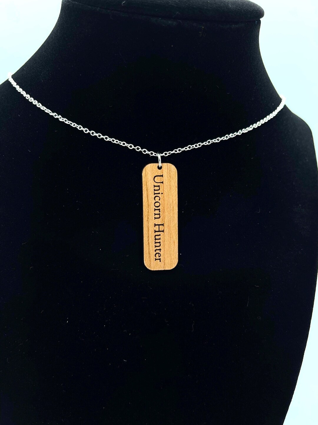 Unicorn Hunter Necklace Silver Plated Chain Polyamory Fantasy Poly ...