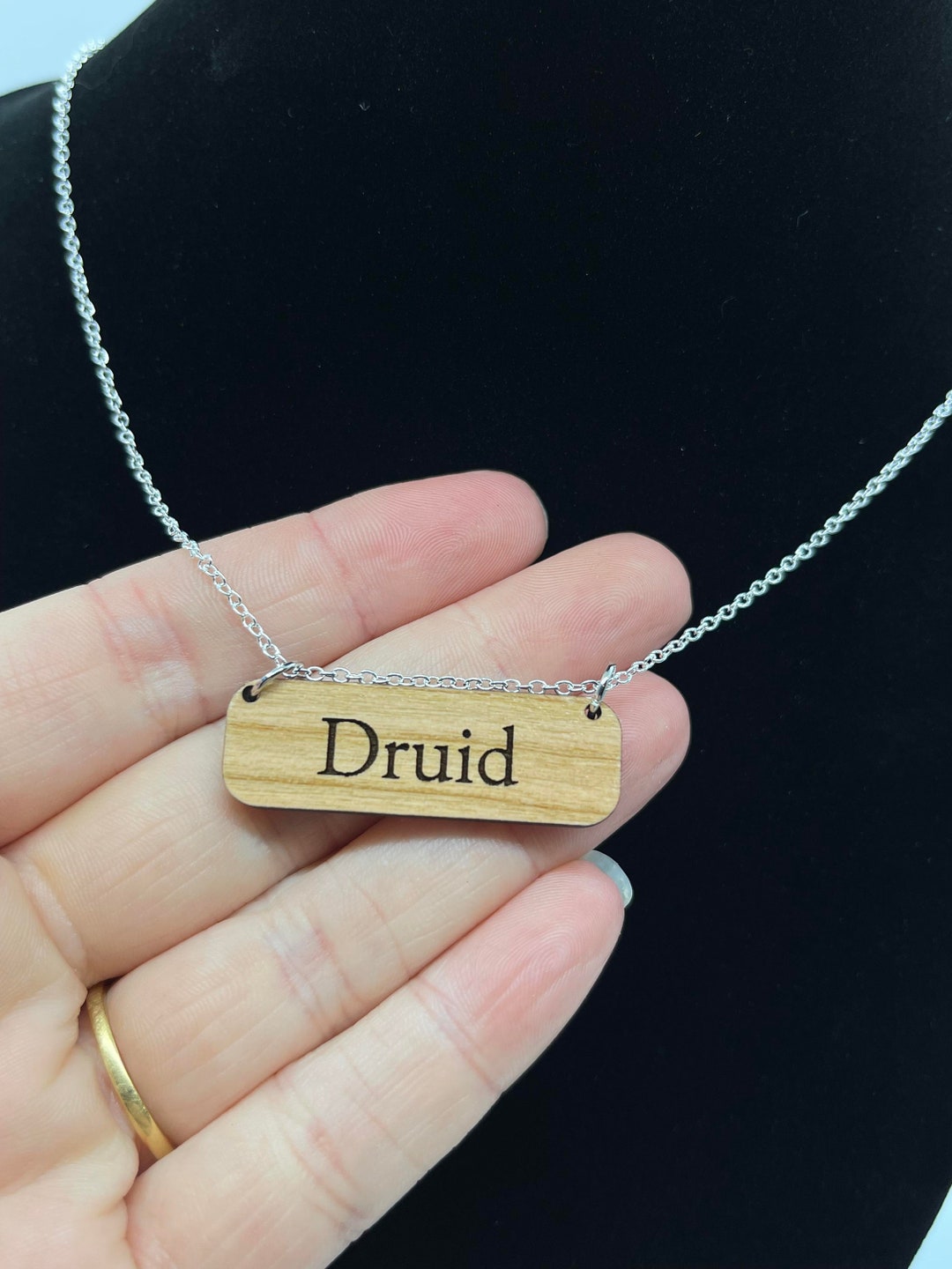 Druid Necklace Silver Plated Chain Witchcraft Druidry Awen OBOD AODA ...