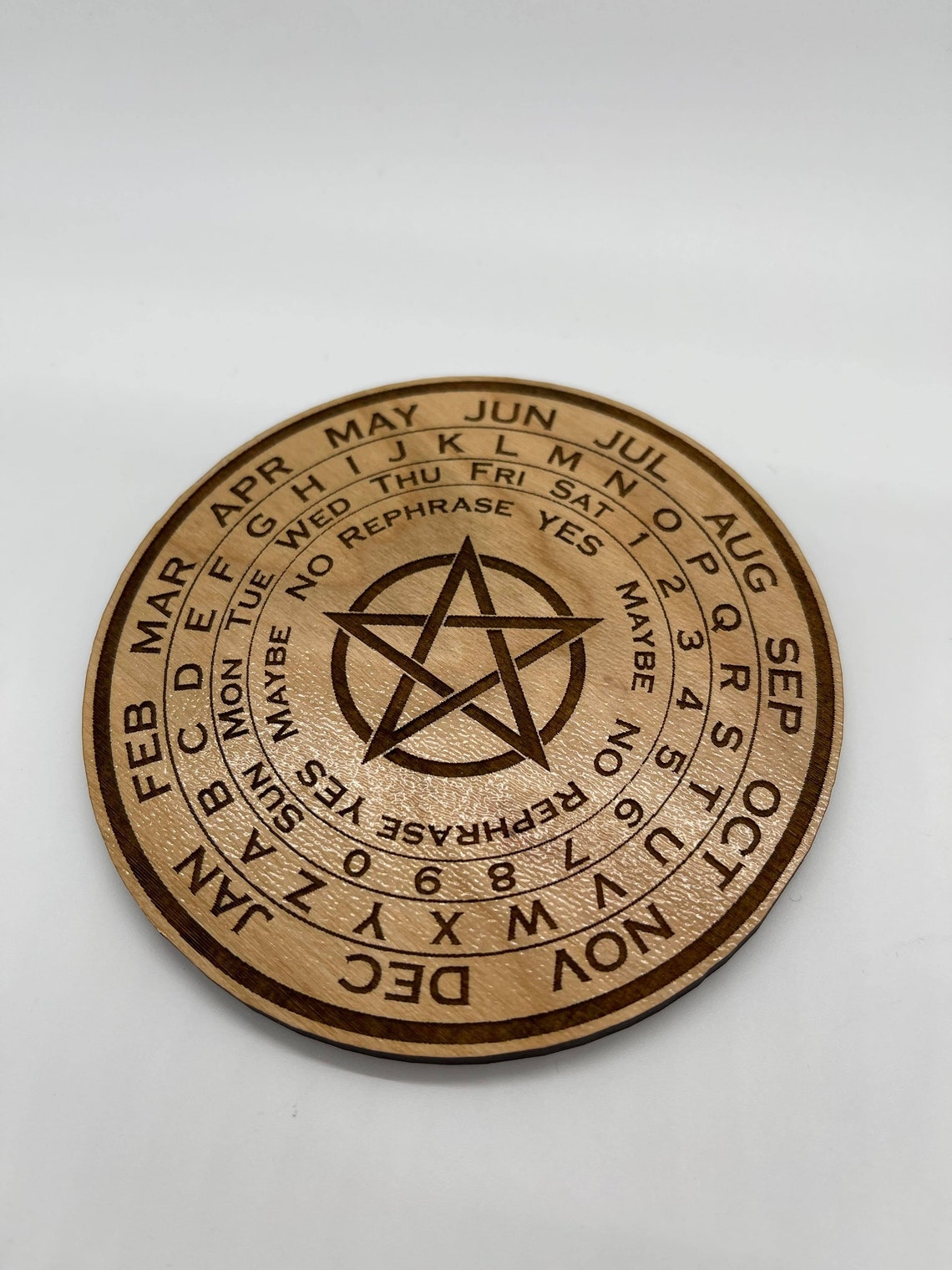 4 Mini Pendulum Board Pentagram for Altar Wood Tile - Etsy