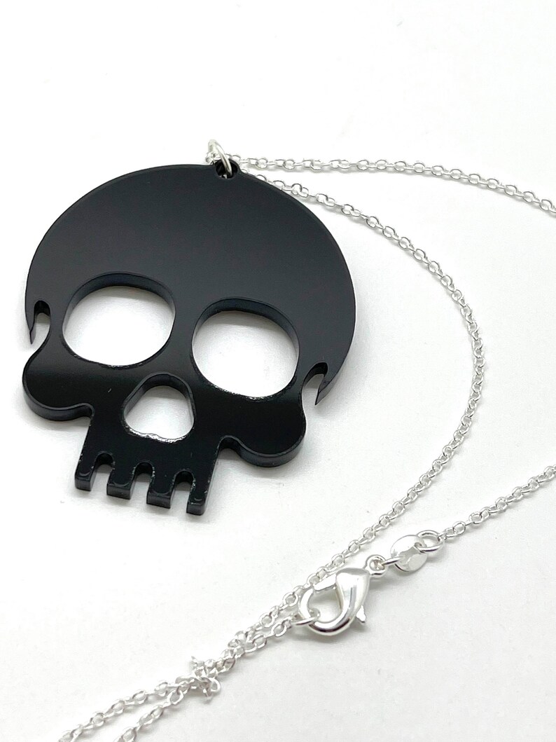 Skull Necklace Acrylic Goth Pagan Druid Celtic Gift Magick Magic ...