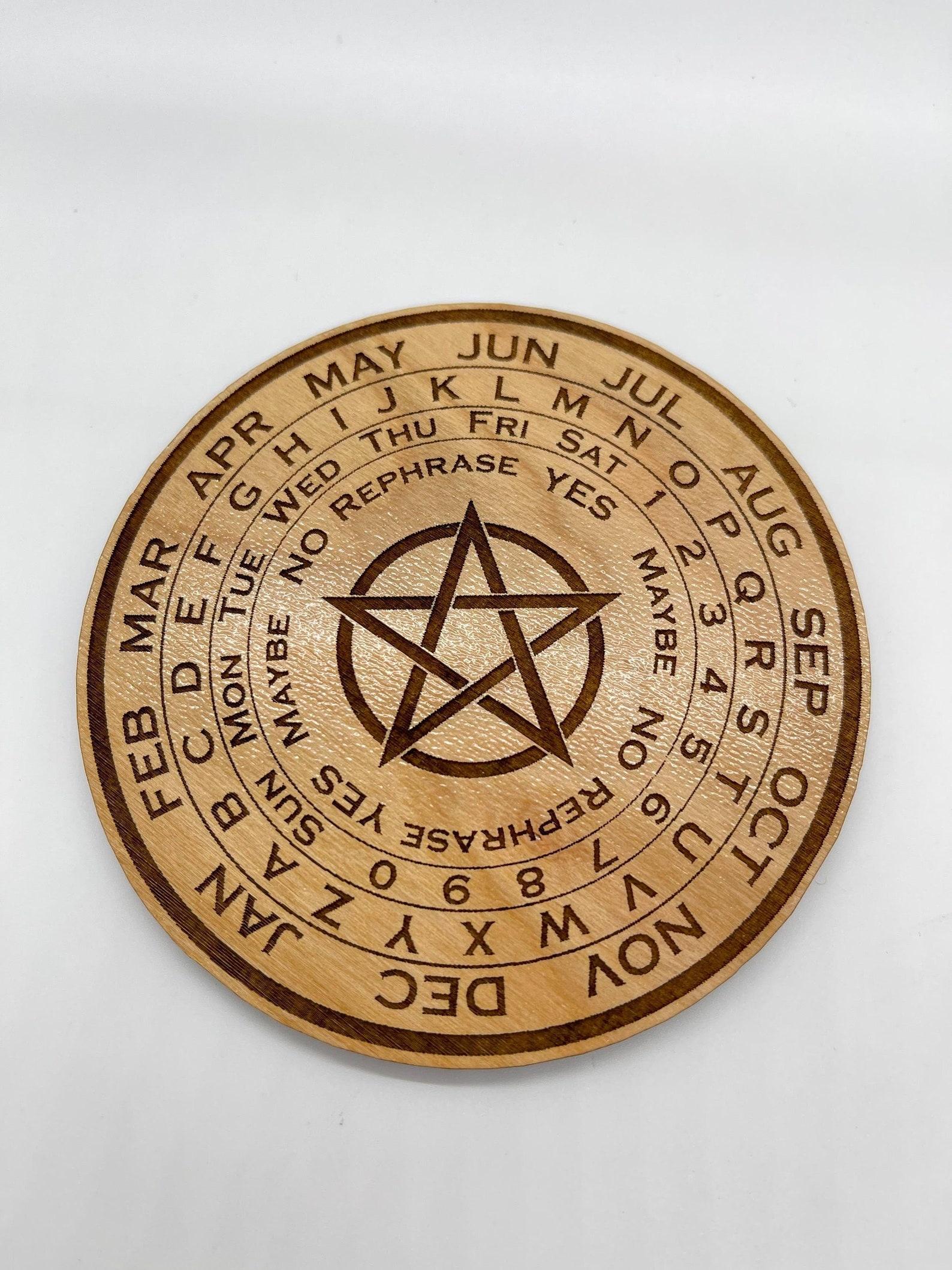 4 Mini Pendulum Board Pentagram for Altar Wood Tile - Etsy