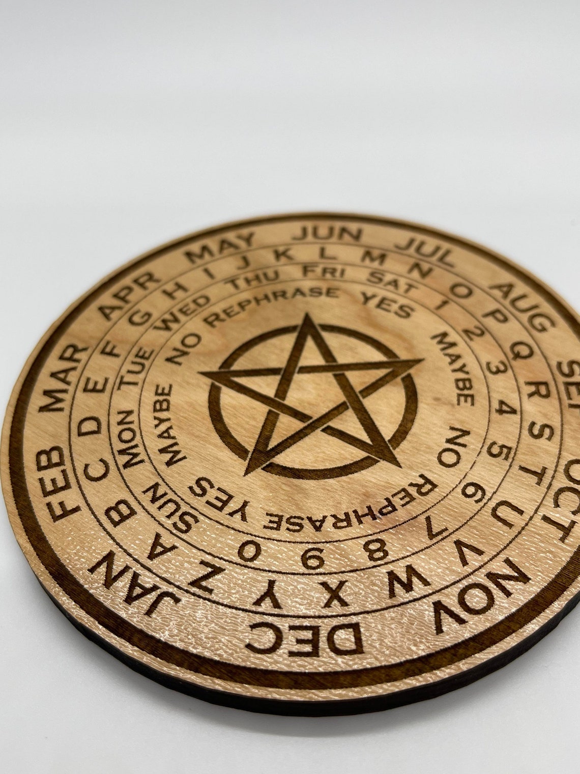 4 Mini Pendulum Board Pentagram for Altar Wood Tile - Etsy