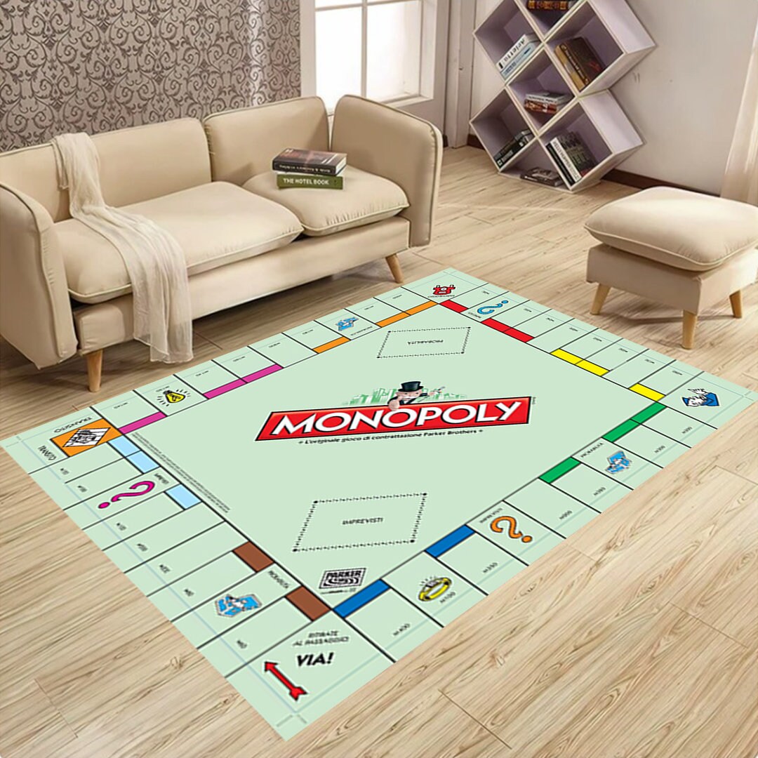 Monopoly Rug, Monopoly,monopoly Mat,monopoly Boardgame Rug,monopoly ...