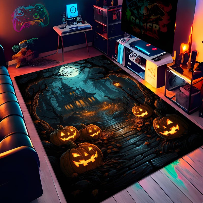 Halloween Rug - Etsy