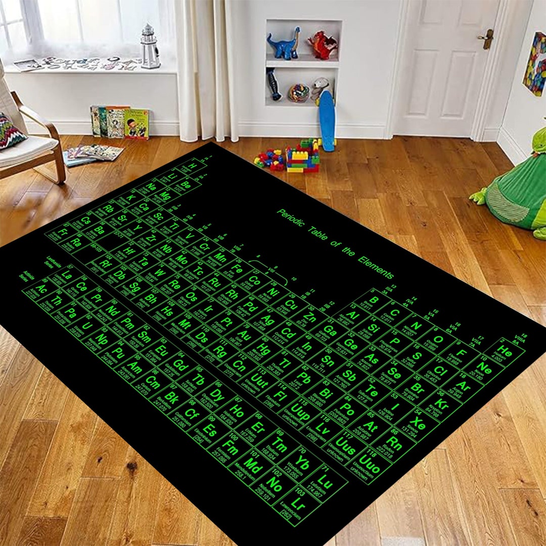 Periodic Table Rug, Periodic Rug,chemistry Rug,educational Rug,chemical ...