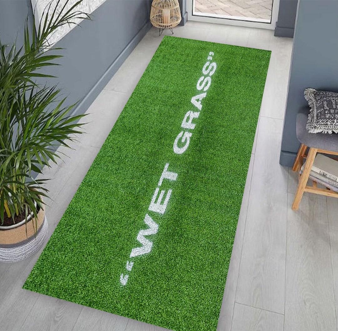 Wet Grass Rug,wet Grass Runner,grass Rug,wet Grass,grass Runner Rug ...