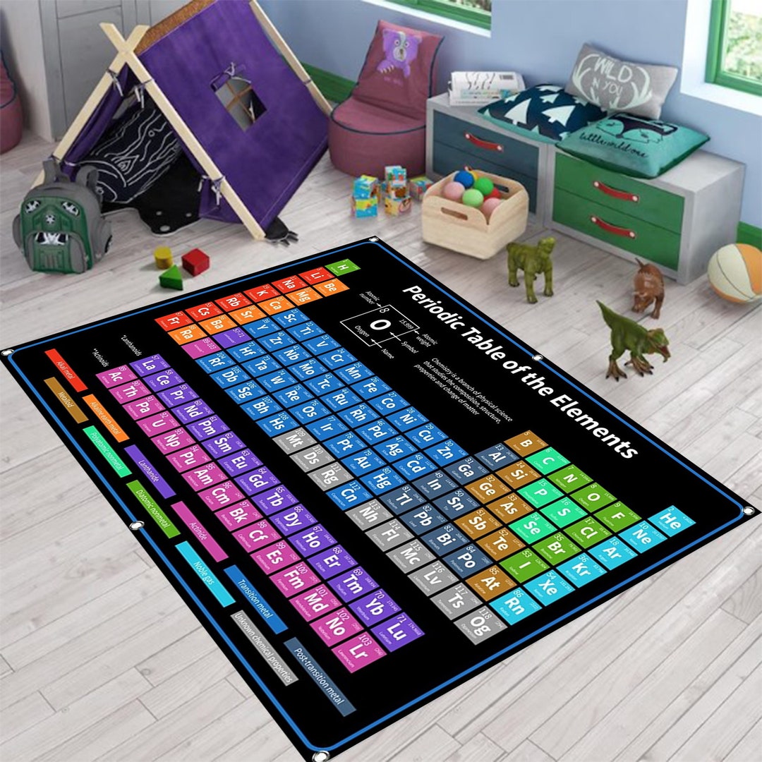 Periodic Table Rug, Periodic Rug,chemistry Rug,educational Rug,chemical ...