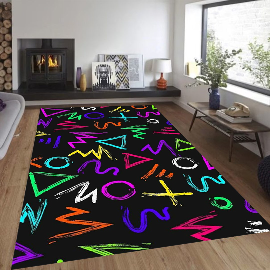 Arcade Rug, 80s Arcade Rug,arcade Bowling Carpet,80s Arcade Carpet ...