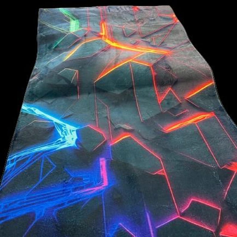 Neon Rug, Gamer Rug, Neon Design Rug, Neon Decor, Game Rug, Neon ...