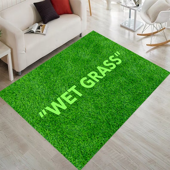 Wet Grass Rug Wet Grass Grass Rug Green Rug Wet Grass Carpet Wet Grass Pattern Grass Pattern Rug Grass Looking Balcony Rug office Rug Etsy