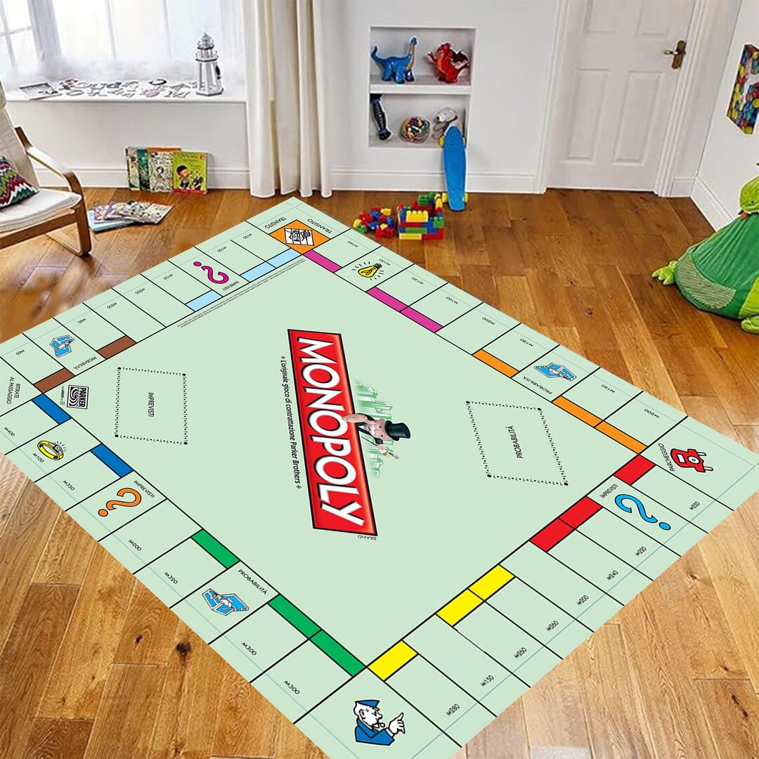 Monopoly Rug, Monopoly,monopoly Mat,monopoly Boardgame Rug,monopoly ...