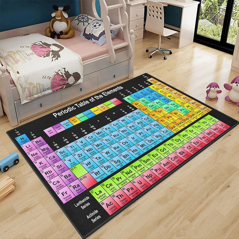 Periodic Table Rug, Periodic Rug,chemistry Rug,educational Rug,chemical ...