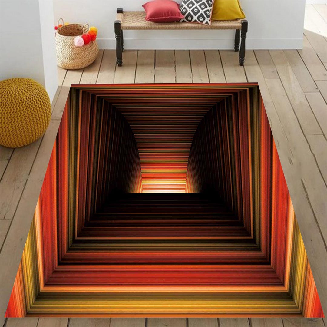 3D Rug, Illusion Rug, Optical Illusion Rug, 3D Vortex Rug, 3D Look Rug ...