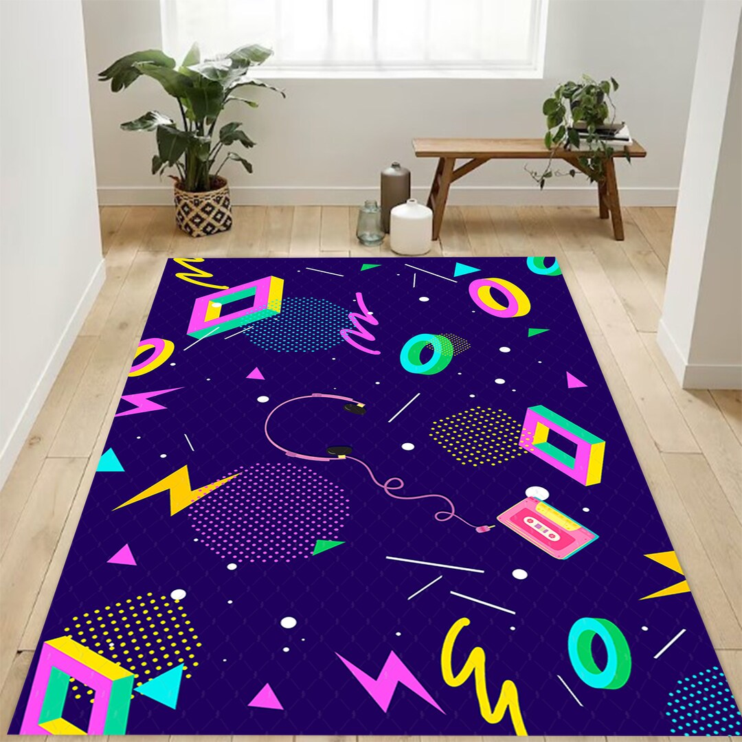 Arcade Rug, 80s Arcade Rug, Arcade Bowling Carpet, 80s Arcade Carpet ...