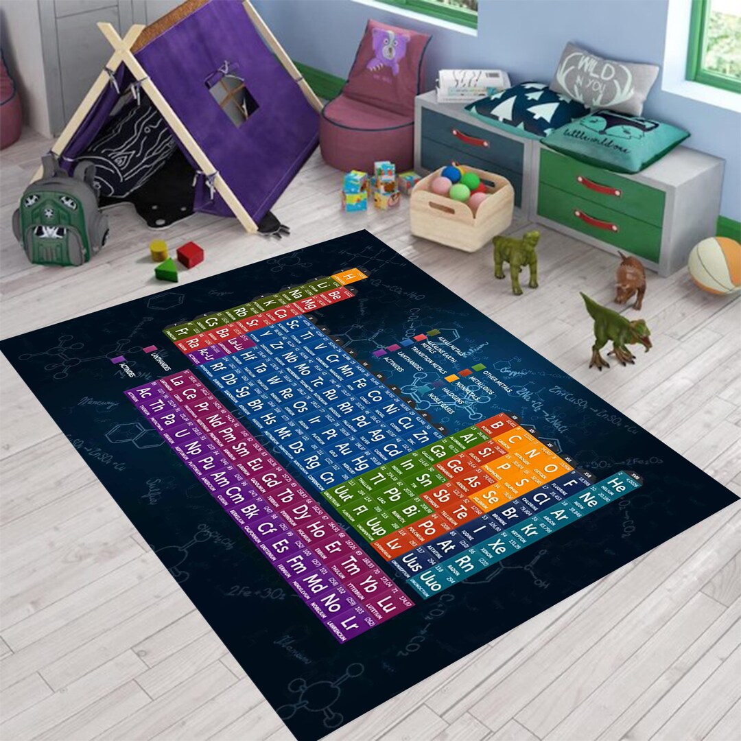 Periodic Table Rug, Periodic Rug,chemistry Rug,educational Rug,chemical ...