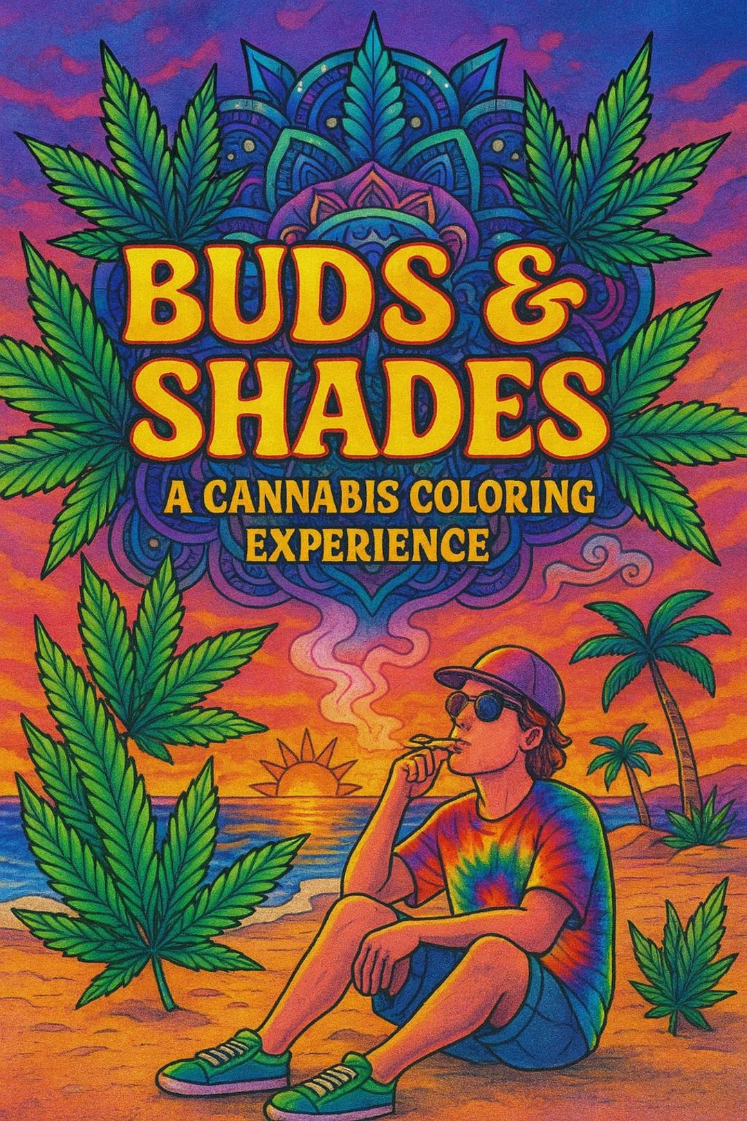 Buds & Shades: A Cannabis Coloring Experience – Printable Adult ...