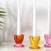 Colorful Yellow Pink Red Crystal Candle Holder, Unique Design Sparkling ...