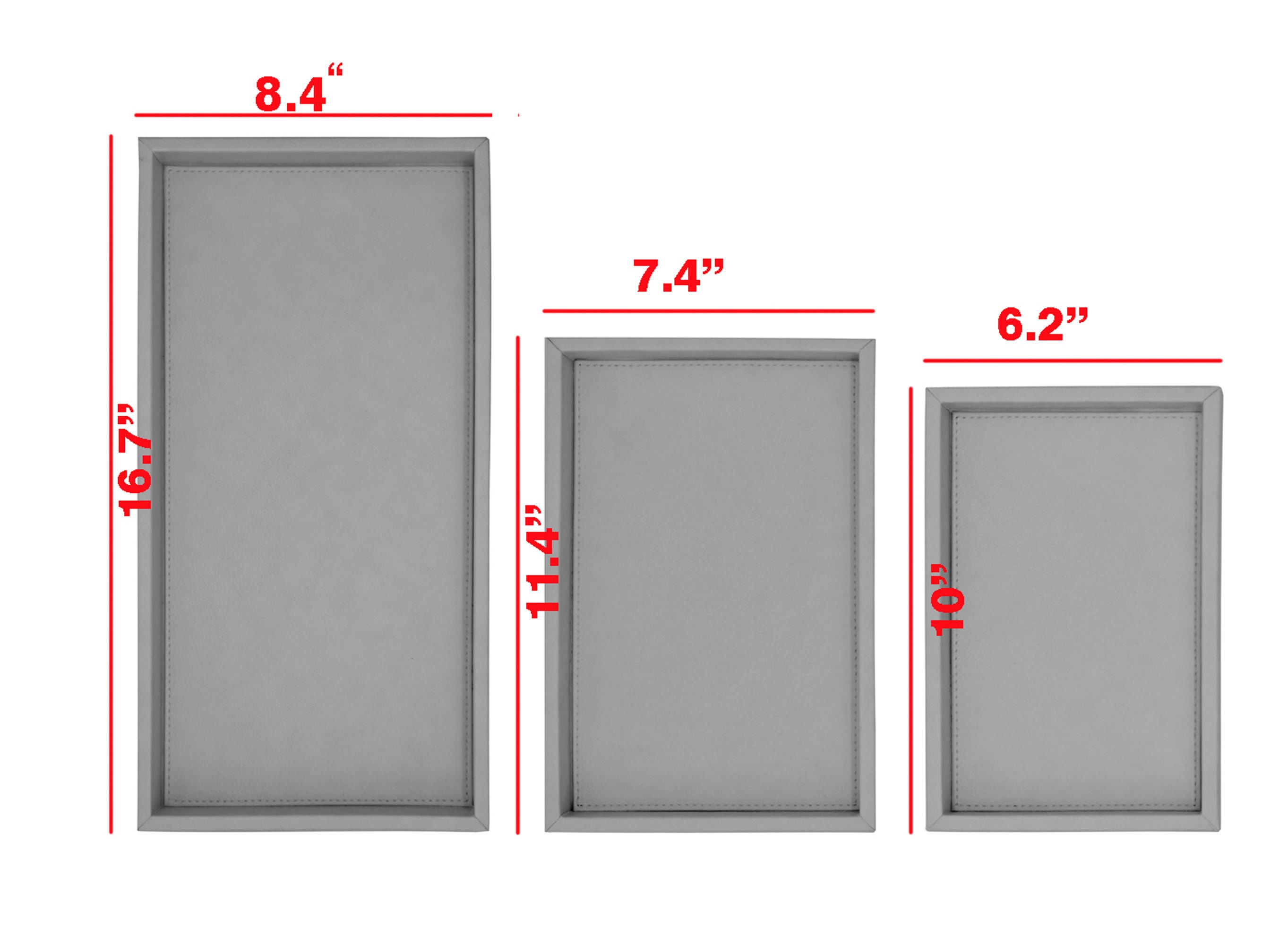 Home & Living Dining & Serving Trays and Bar Kitchen Grey Colour Faux ...