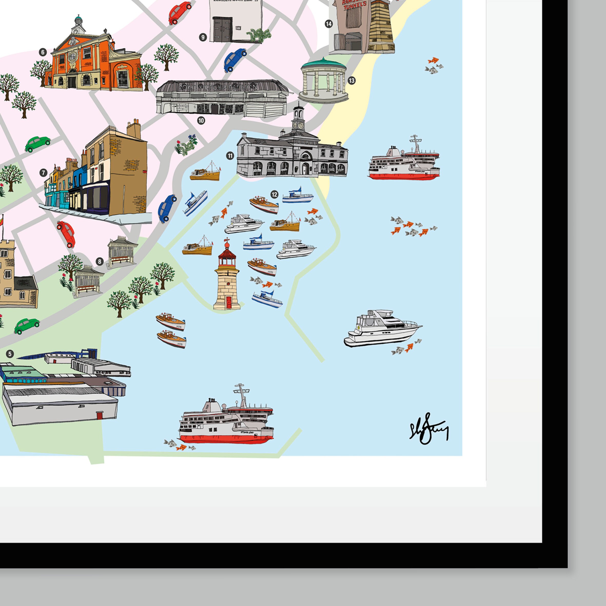 Ramsgate Town Map - Etsy UK