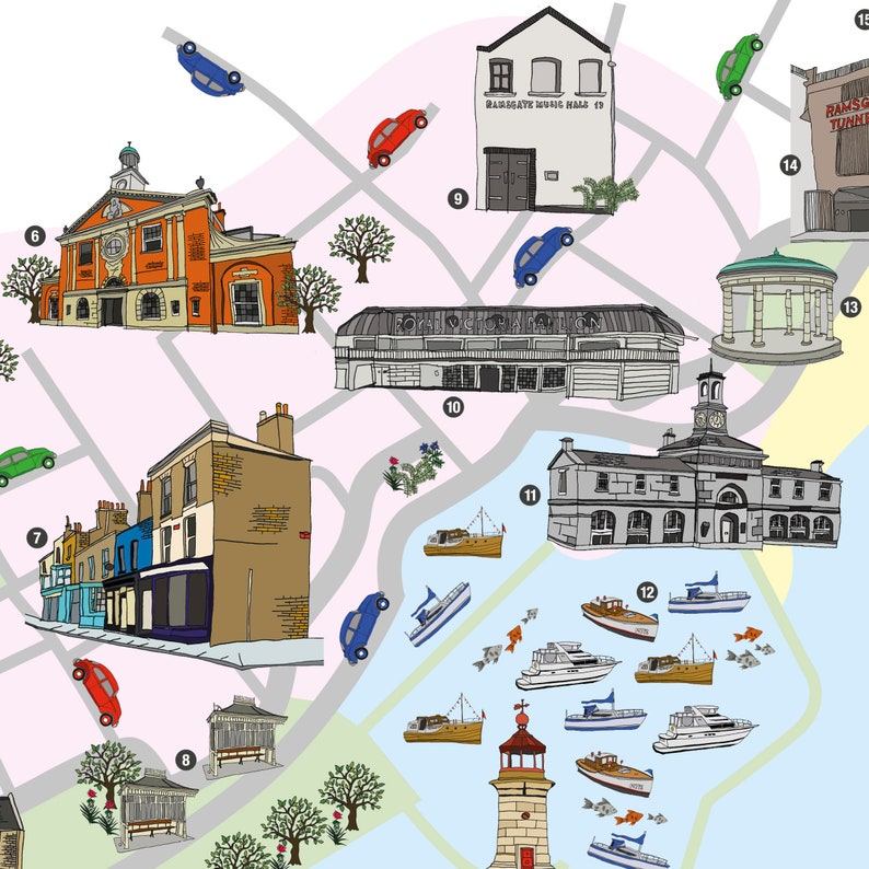 Ramsgate Town - Map - Etsy UK