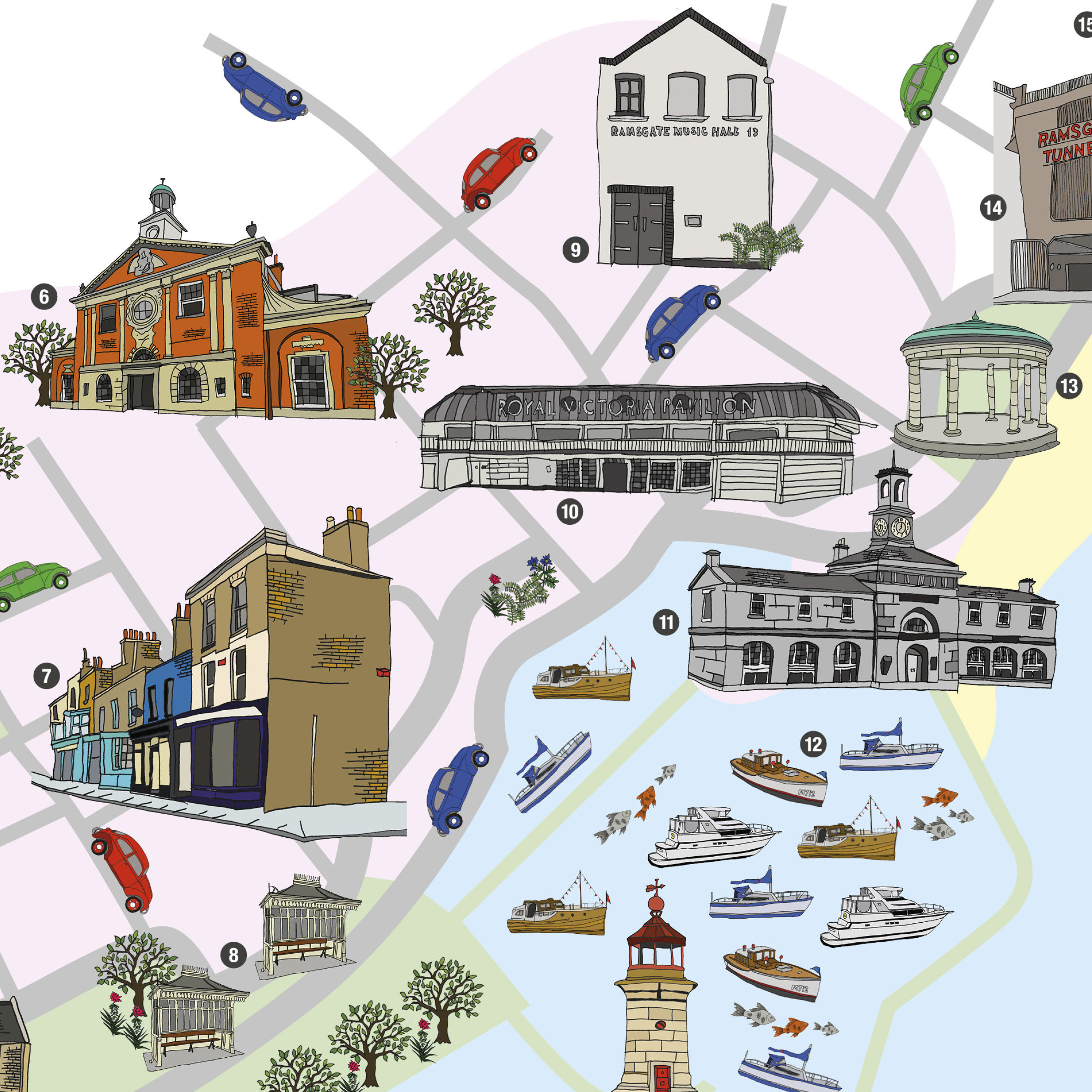 Ramsgate Town Map - Etsy UK