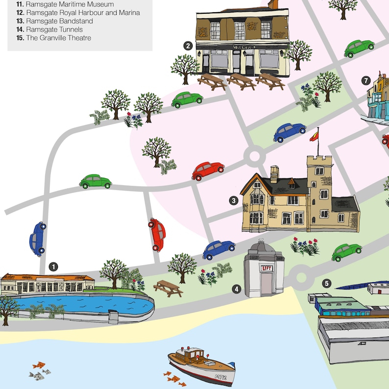 Ramsgate Town - Map - Etsy UK