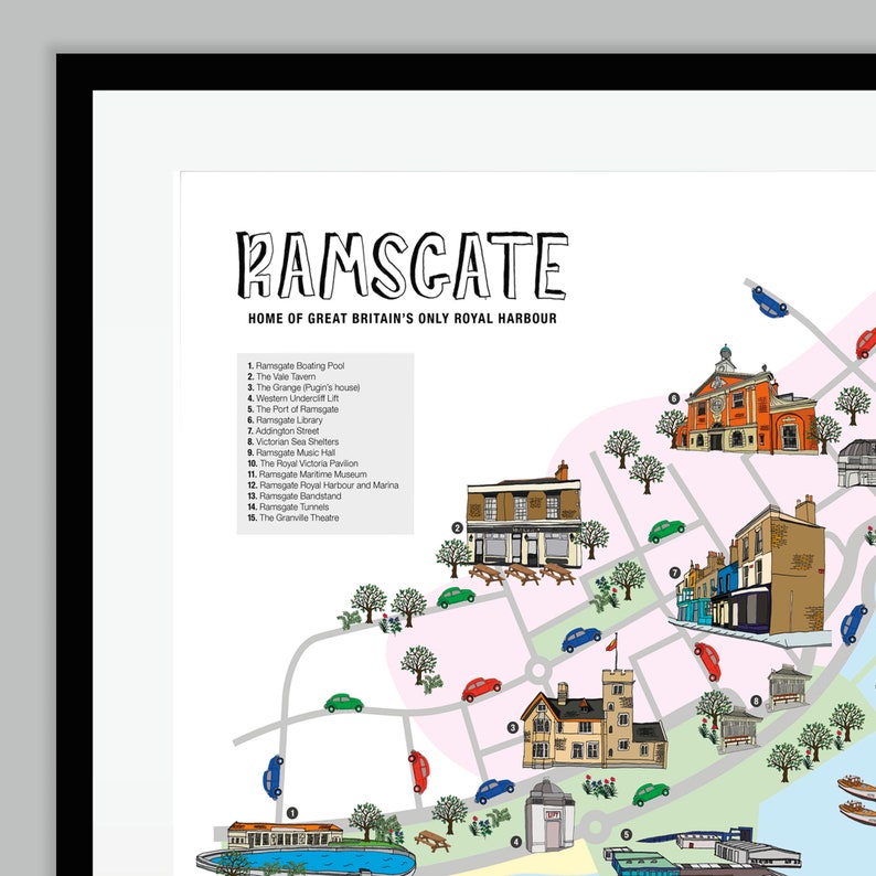Ramsgate Town - Map - Etsy UK