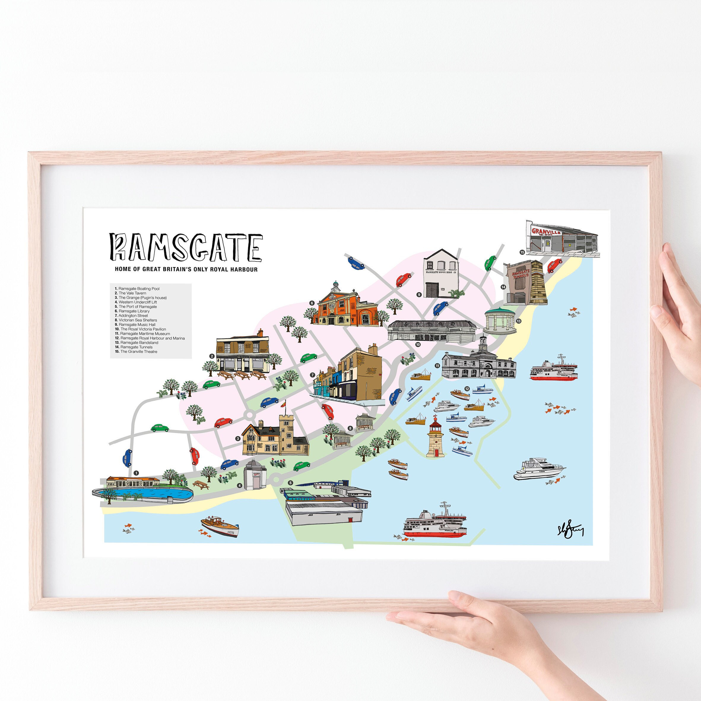 Ramsgate Town - Map - Etsy UK