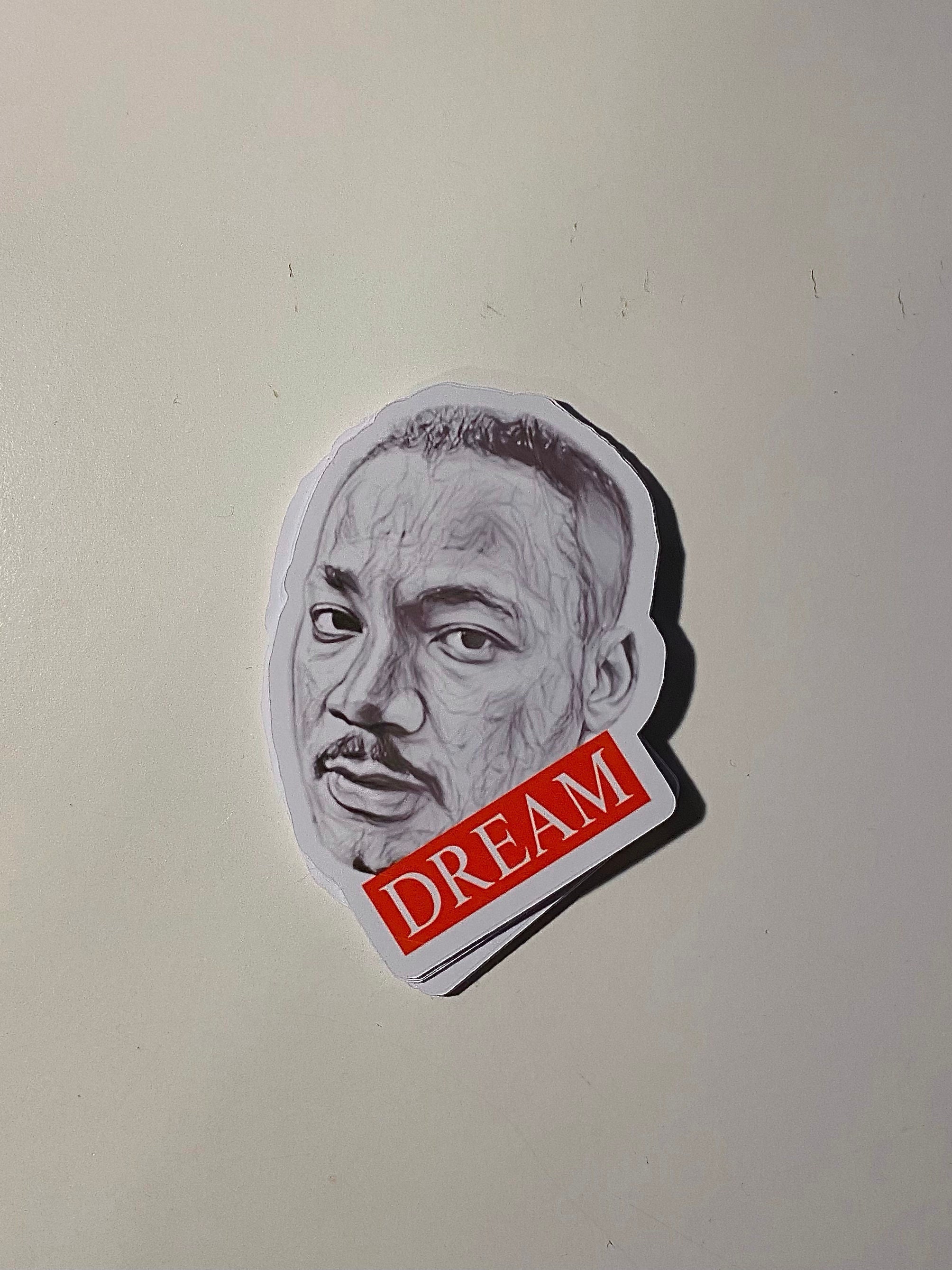 Martin Luther King Vinyl Sticker | Gift | for Skateboards | for Water ...
