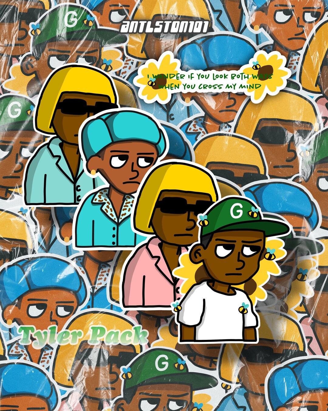 Tyler, the Creator Sticker Pack for Gift, Hydroflask, Laptops ...