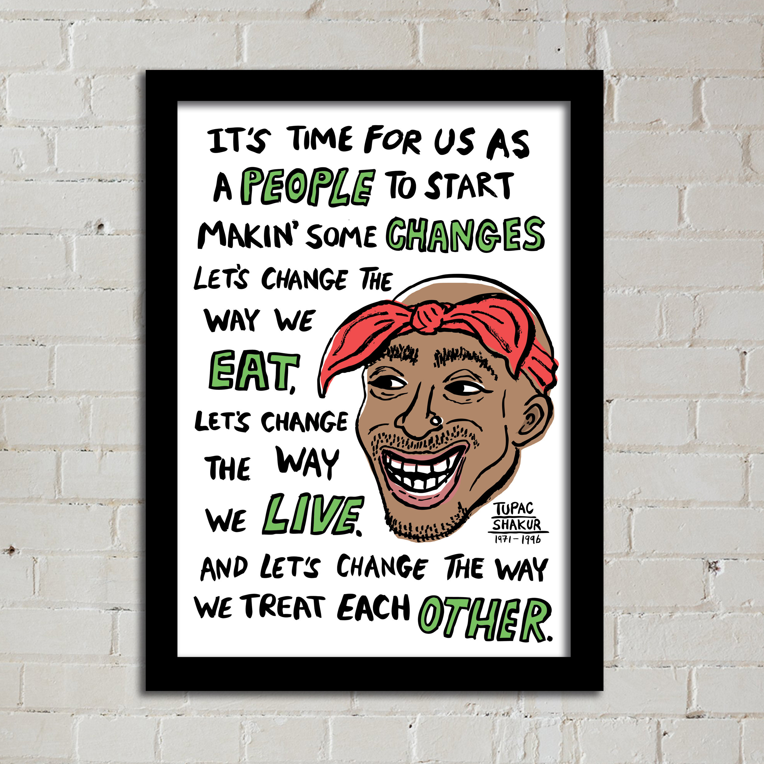 Tupac Changes Art Print - Etsy