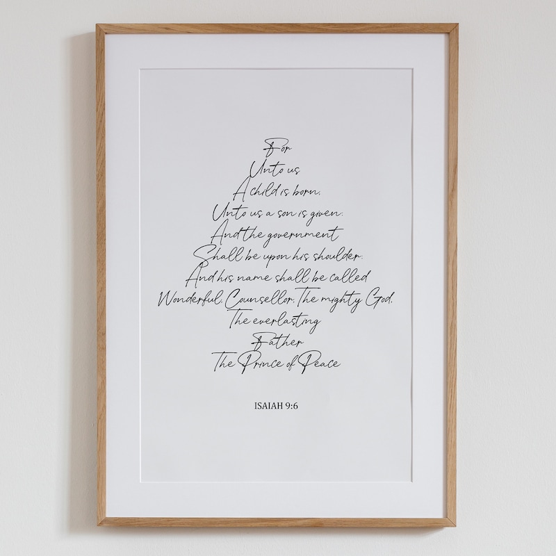 Isaiah 9 6 - Etsy