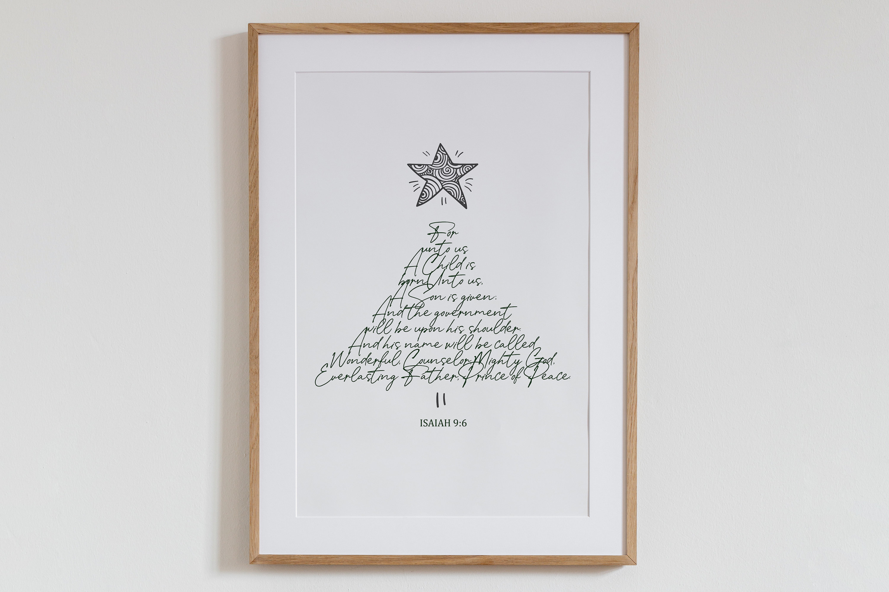 Isaiah 9:6, Unto Us A Child is Born, Unto Us A Son is Given, Christmas ...