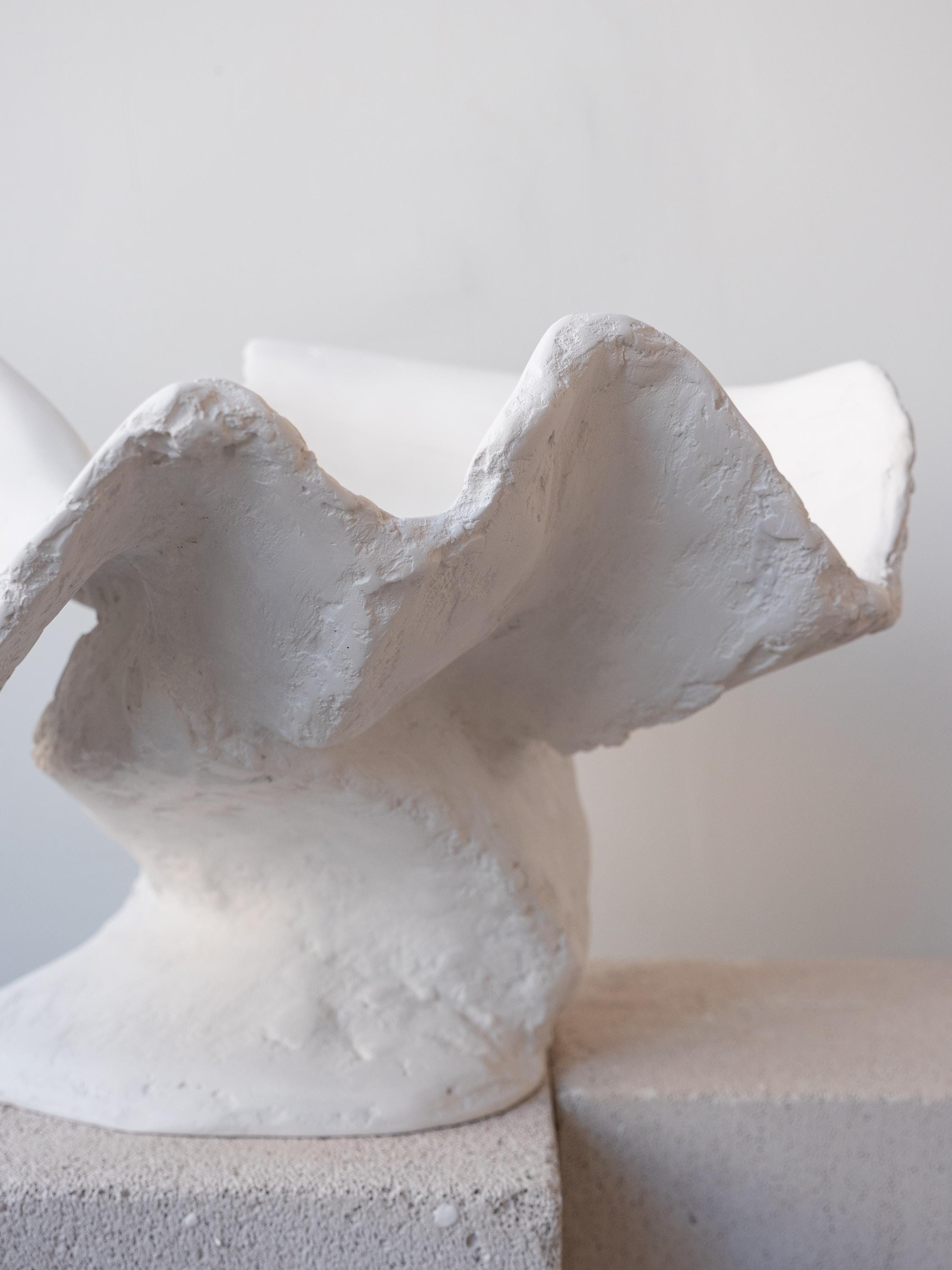 NOAE | Sculptural Plaster Bowl, Organic Shape Fruit Bowl - Etsy