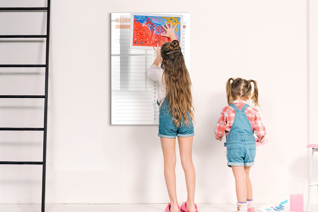 Cleaning Checklist Magnetic Board, to Do List, White Idea Board ...