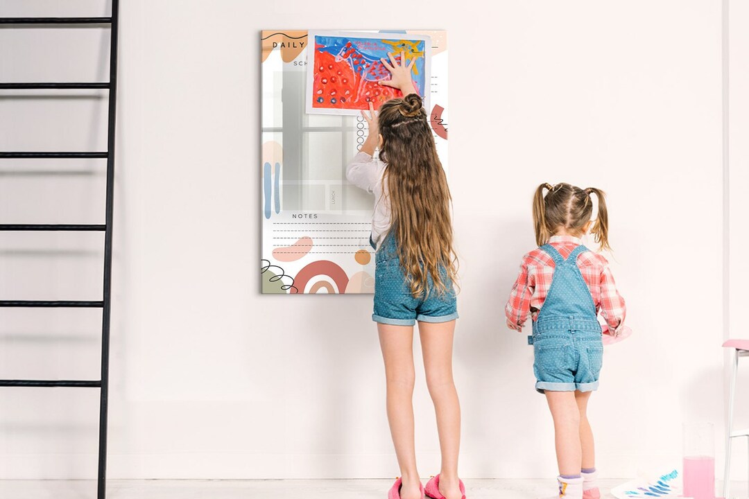 Daily Planner Magnetic Board, Timetable, Multicolour Note Board ...