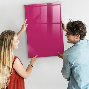 Strong Pink Color Magnetic Board, Photo Wall Display, Pink Memo Board ...