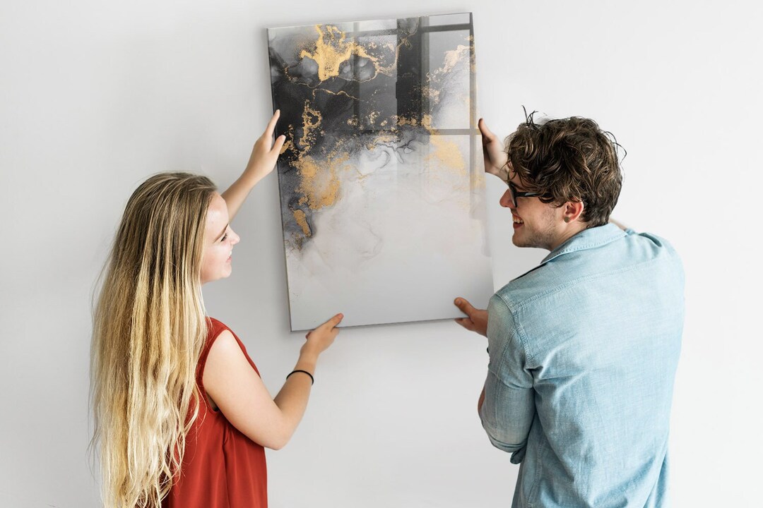 Marble Abstraction Magnetic Board, Command Center, Multicolour Display ...