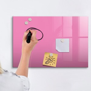 Pink Color Magnetic Board, Command Center, Pink Display Board, Wall ...