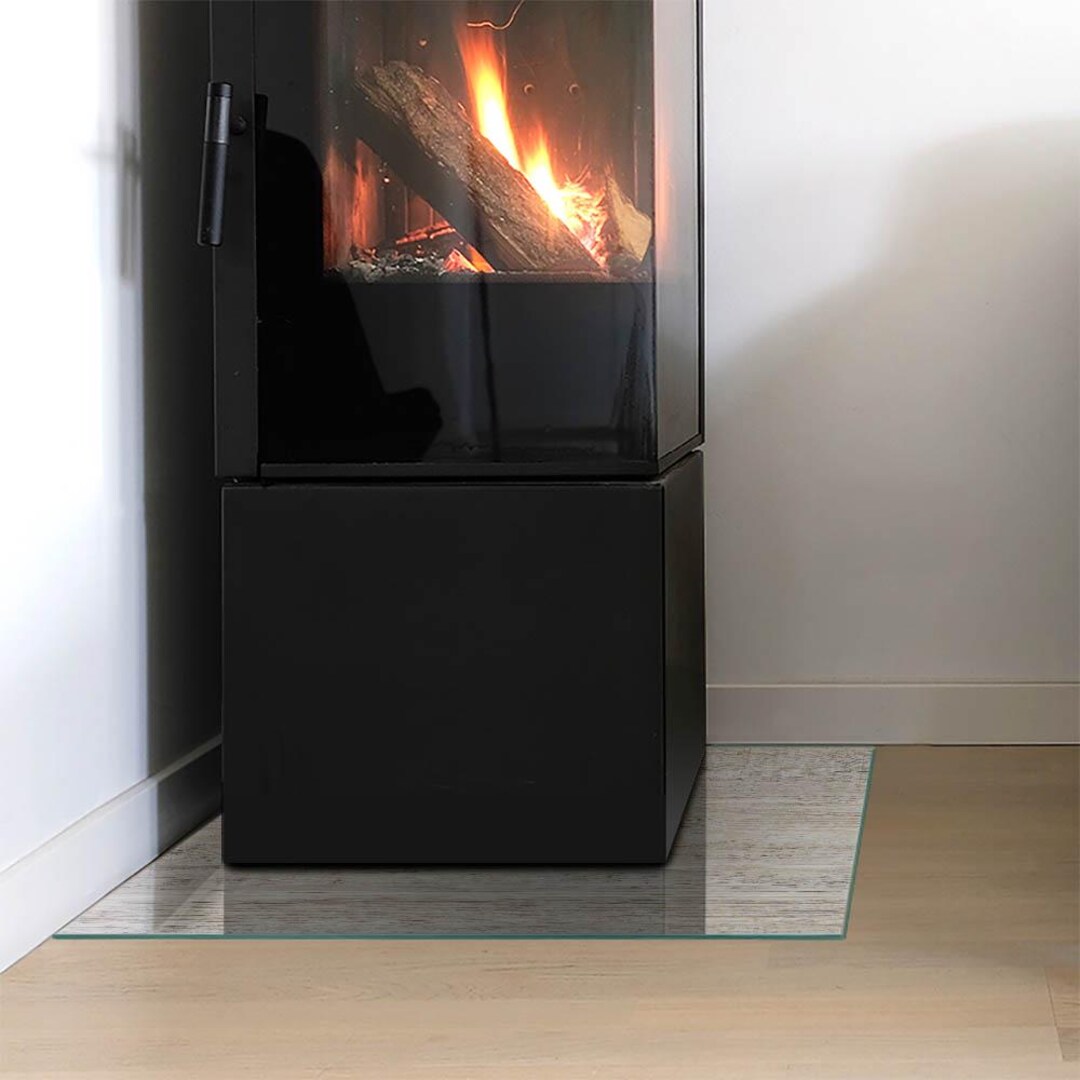 Light Wood Texture Rectangular Fireplace Floor Plate, Beige Fireplace ...