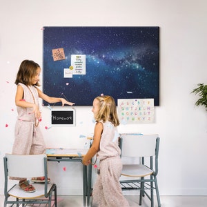 Deep Space, Navy, Student's Note Board, Custom Pattern, Pins Included ...