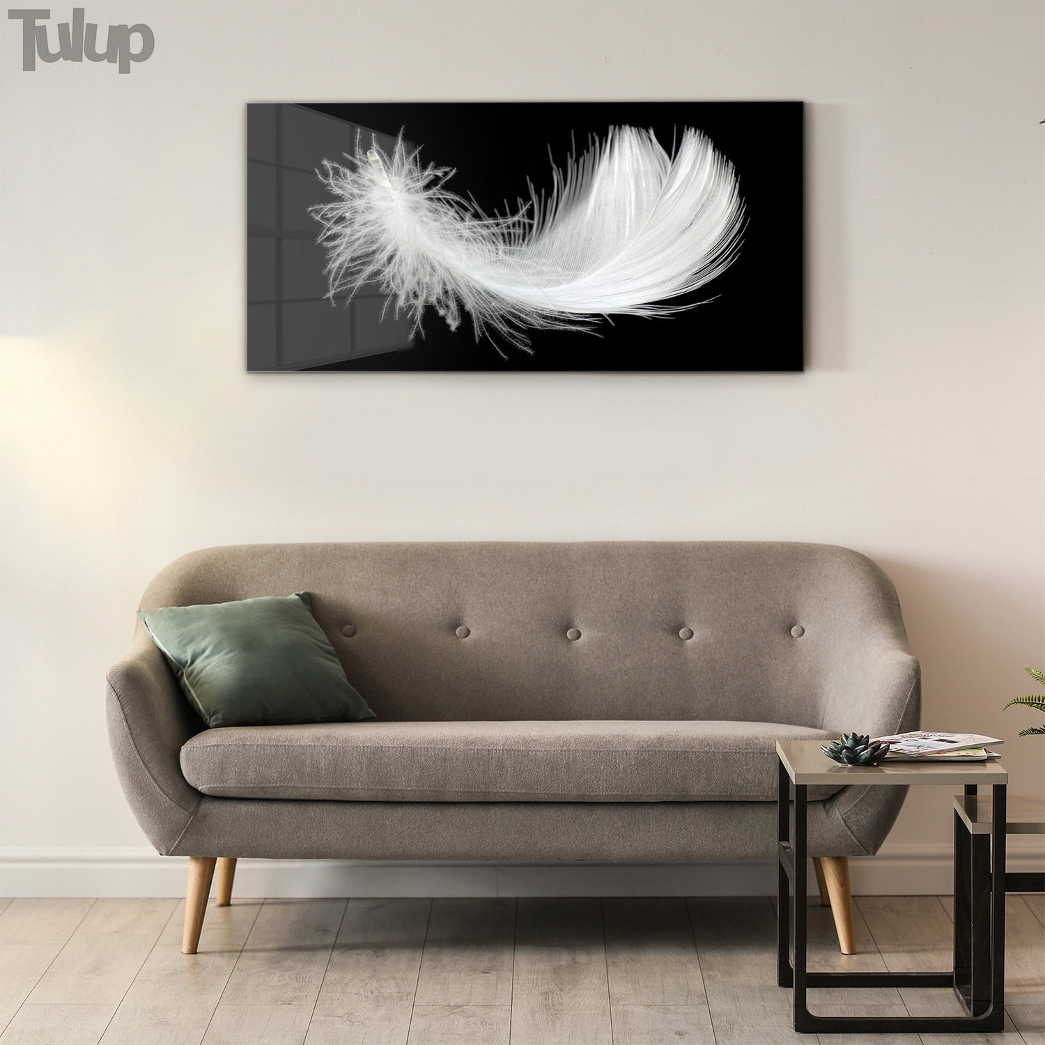 Modern Art Print on Tempered Glass Black Tempered Glass - Etsy